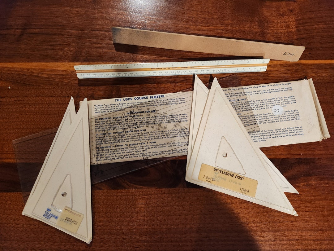 New Old Stock Drafting Tools 1960's - USPS Course Plotter, Modern ...