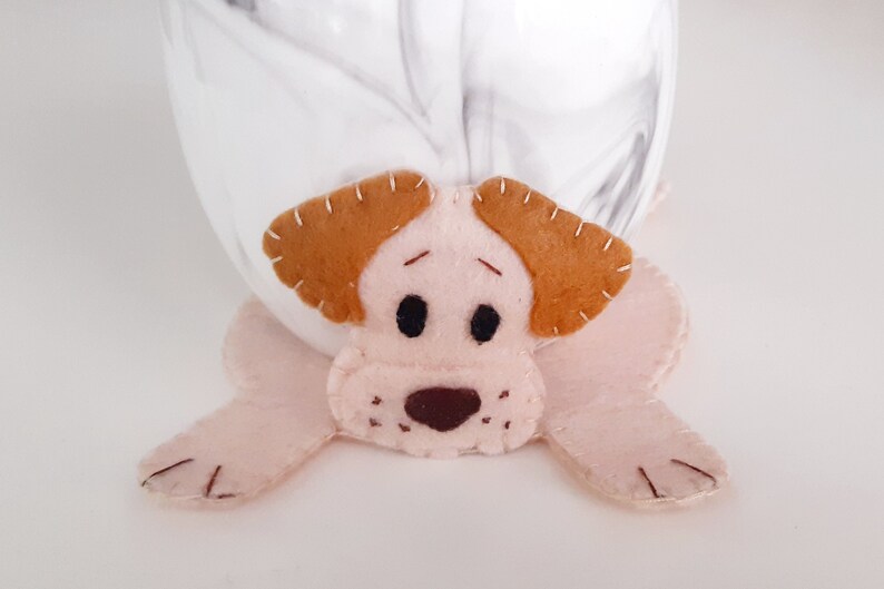 Felt Coaster Pattern Golden Retriever Yellow Labrador. Easy - Etsy