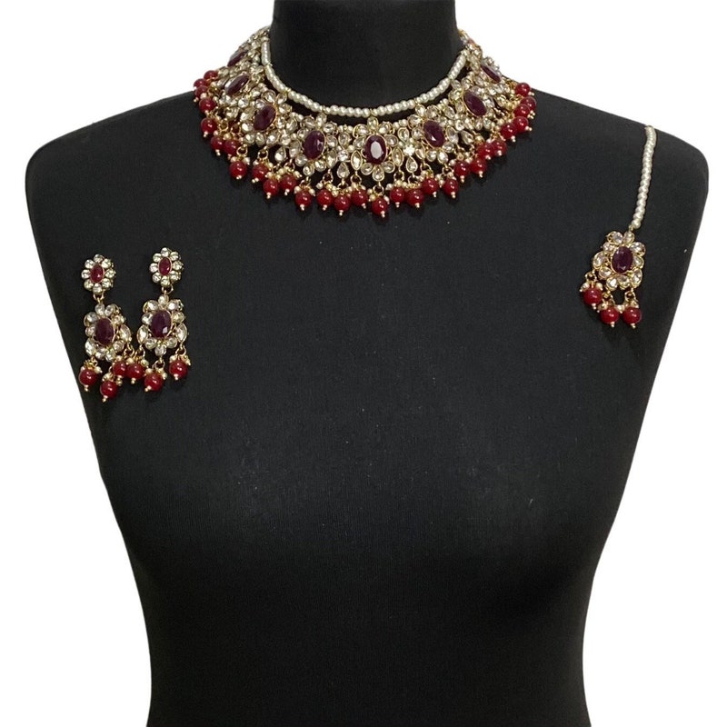Red Wedding Jewelry - Etsy