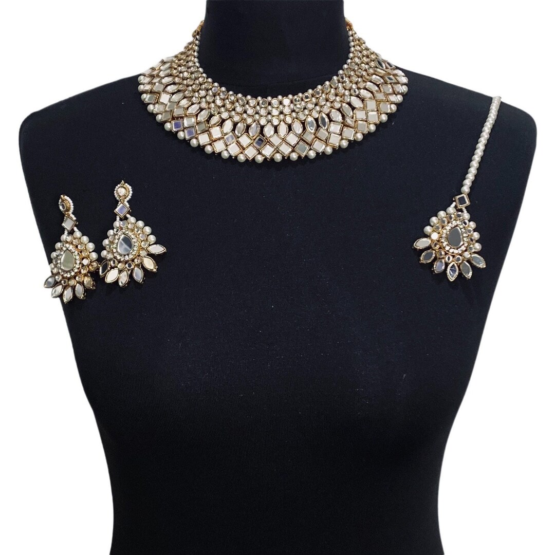 Elegant Pakistani Jewellery , Pakistani Mirror Jewellery , Pakistani ...
