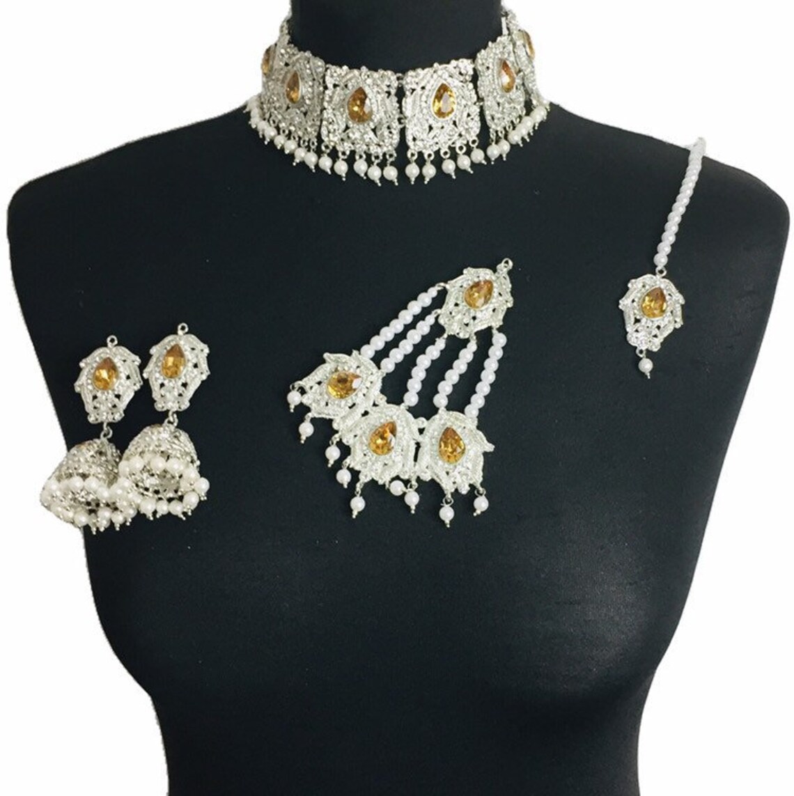 Pakistani Jewelry Indian Jewelry Pakistani Wedding Jewelry - Etsy