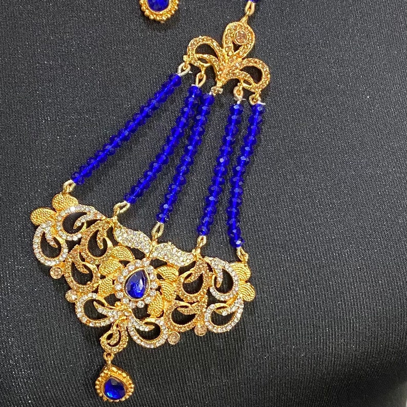 Pakistani Jewellery Royal Blue Jewellery Indian Choker - Etsy