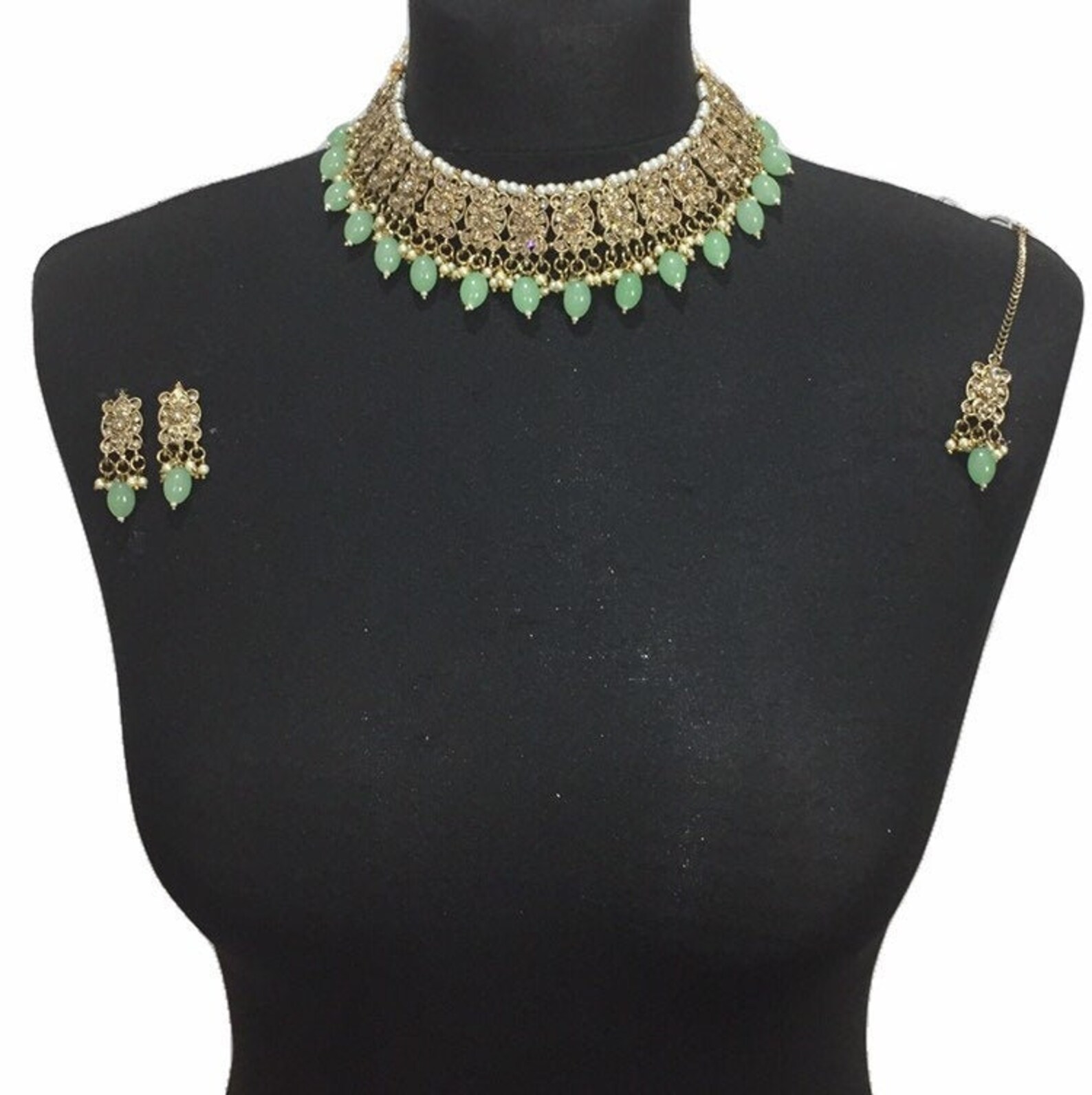 Elegant Pakistani Necklace Pakistani Necklace Indian - Etsy