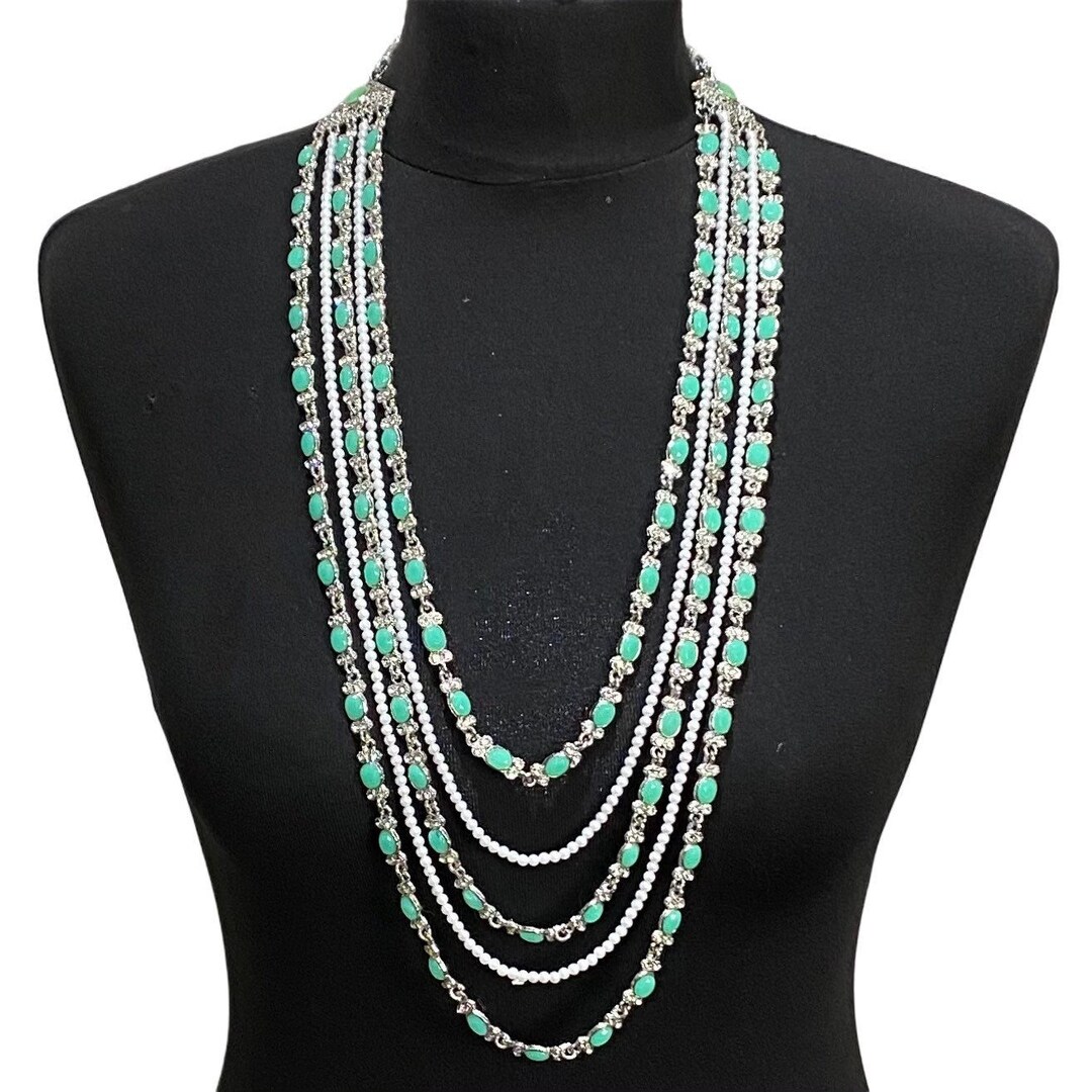 Diamonte Mala: Mint Indian Wedding Jewelry - Etsy