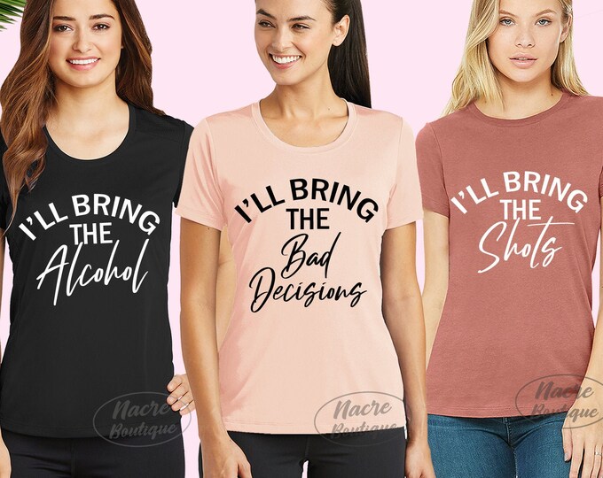 Ladies Night Shirts Drinking Shirts Girls Matching Shirts - Etsy