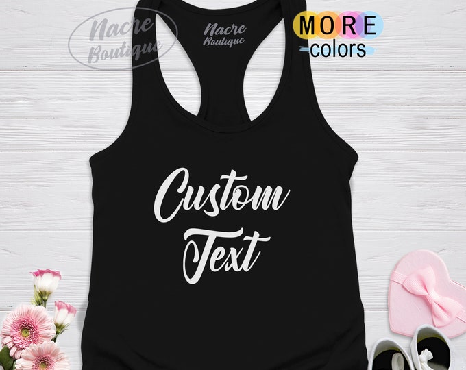 Custom Tank Top Personalized Tank Top Personalized Tank - Etsy