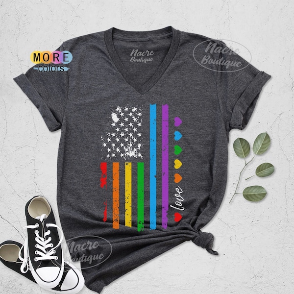 Gay American Flag Shirt - Etsy