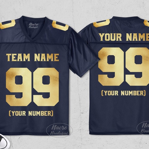 Customized Football Shirt Your Name Football Football - Etsy