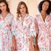 Floral Lace Robes Lace Bridal Robe Bridesmaid Robes Silk - Etsy
