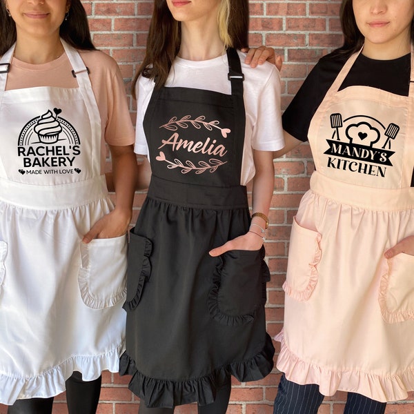 Custom Aprons Women Frilly - Etsy