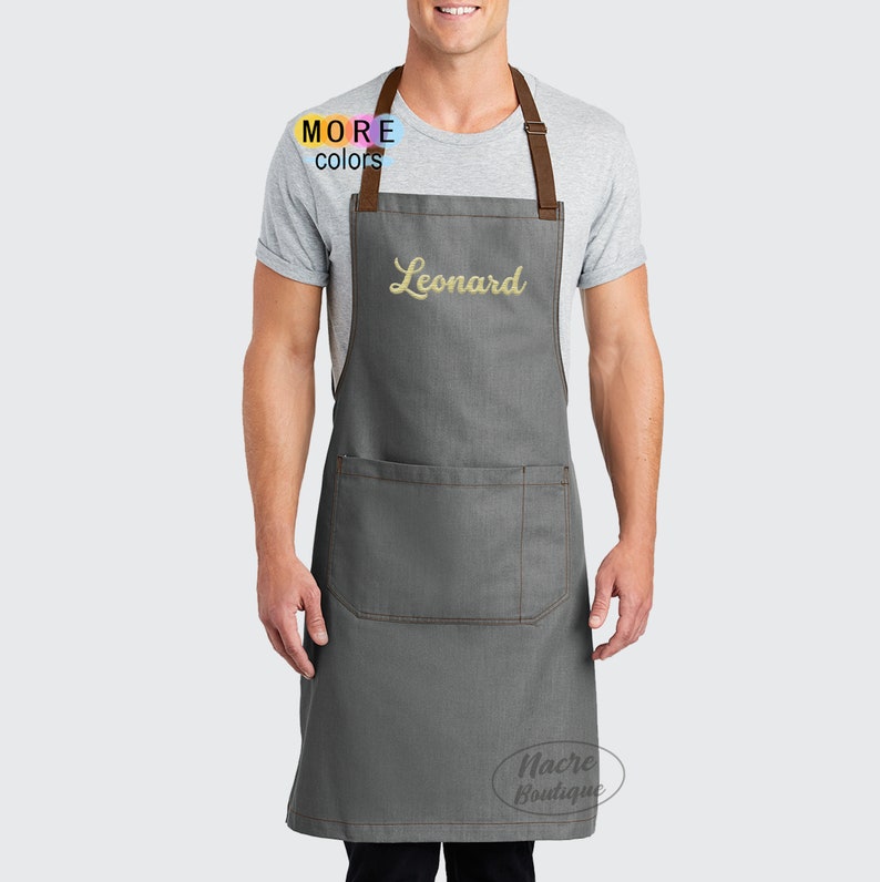 Custom Embroidered Apron Personalize Embroidered Apron for - Etsy