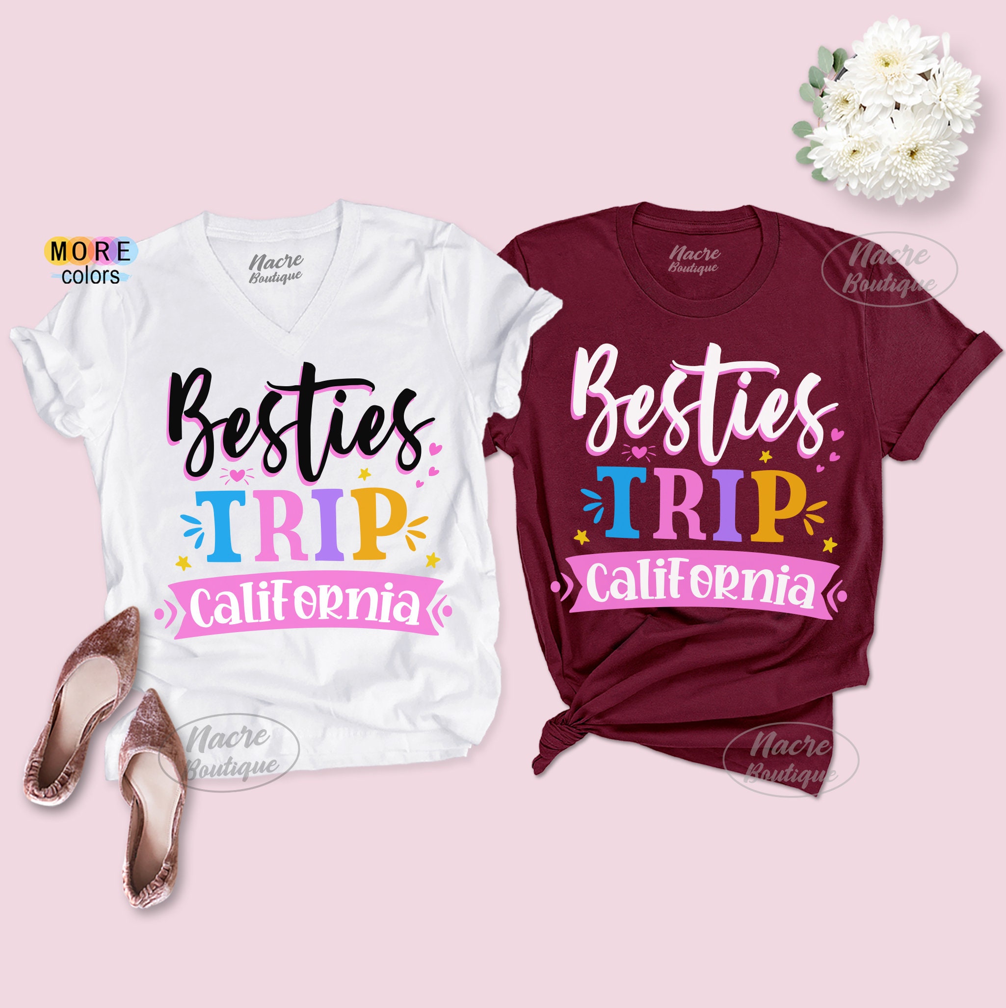 Personalized Besties Trip Shirt Best Friends Vacation Shirt | Etsy