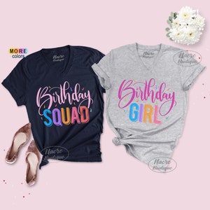 Birthday Party Shirts, Birthday Squad Shirts, Birthday Girls Shirt ...