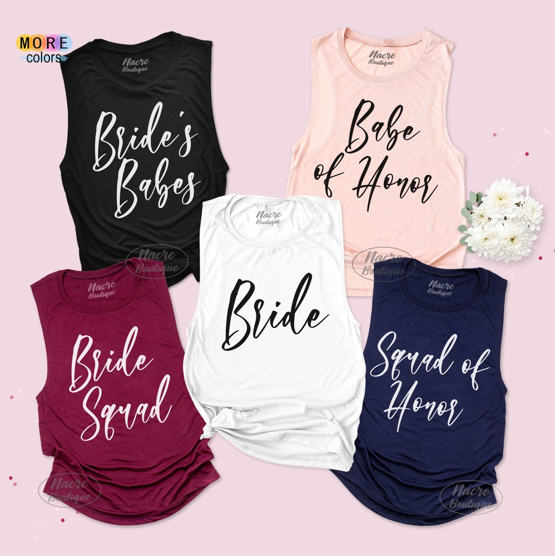 Bachelorette Tanks, Bridesmaid Tank Tops, Bridal Party Tank, Bride ...