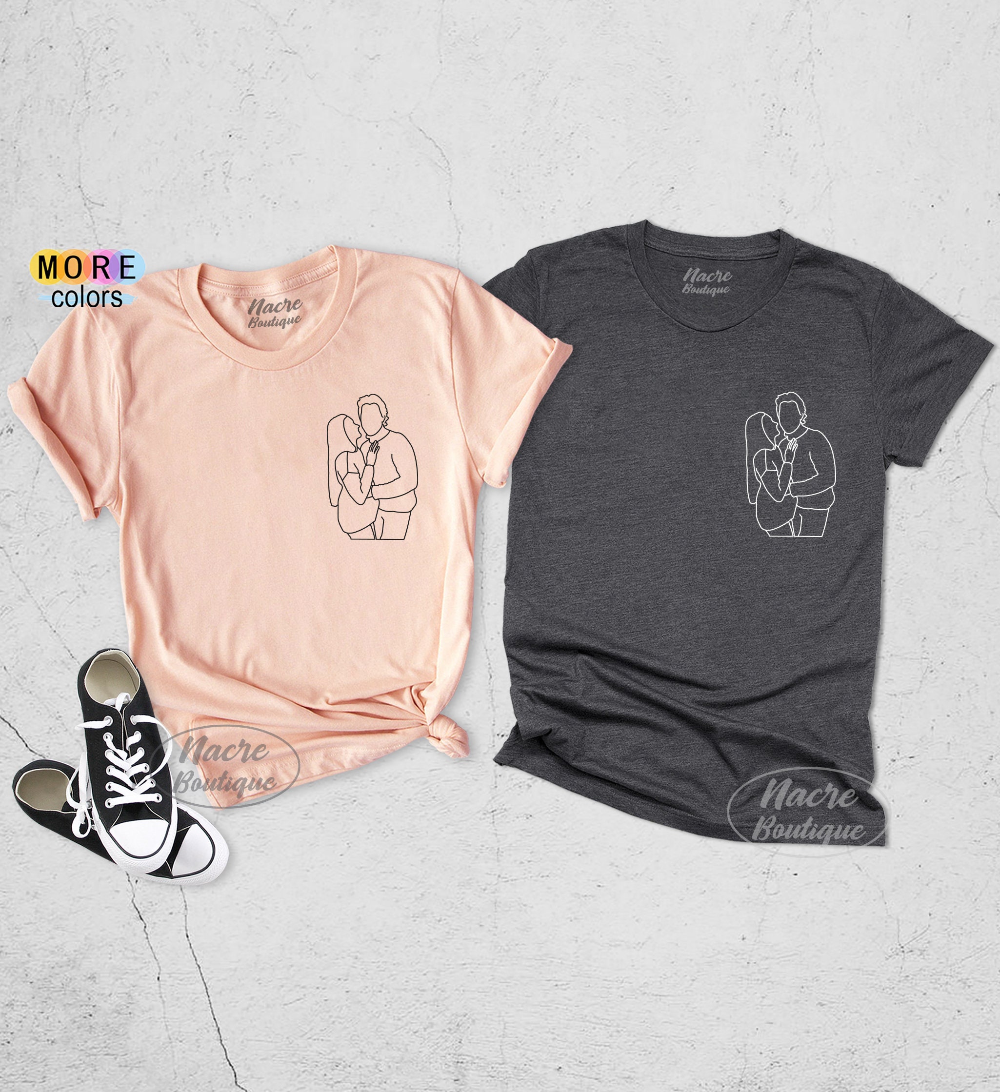 Custom Portrait Shirt, Portrait From Photo Shirt, Custom Image Shirt ...