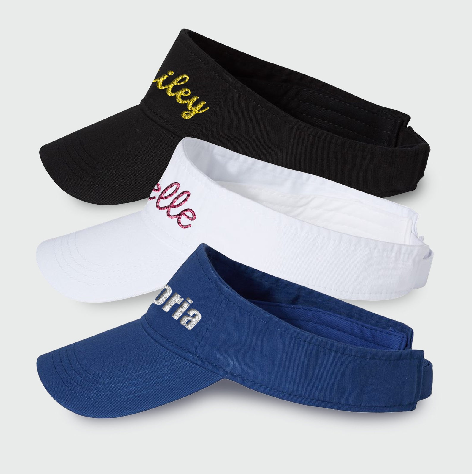 Custom Visor Hat Custom Text Custom Embroidery Hat - Etsy