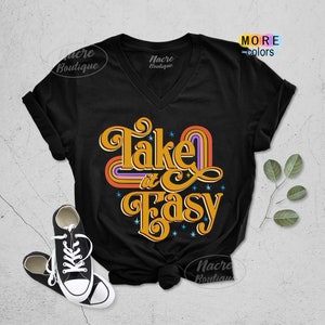 Take It Easy Shirt, 70s Shirt, Hippie Shirt, Take It Easy, Retro Shirt ...
