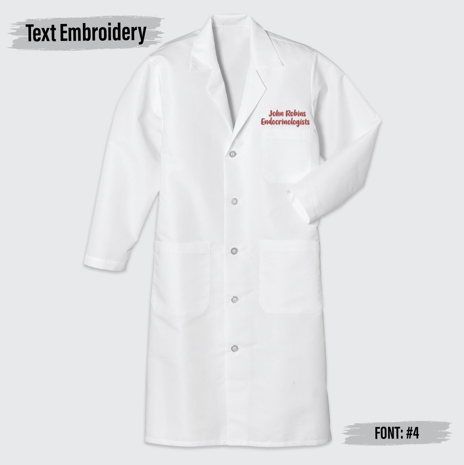 Custom Lab Coat, Embroidered Medical Lab Coat, Personalized Lab Coat ...