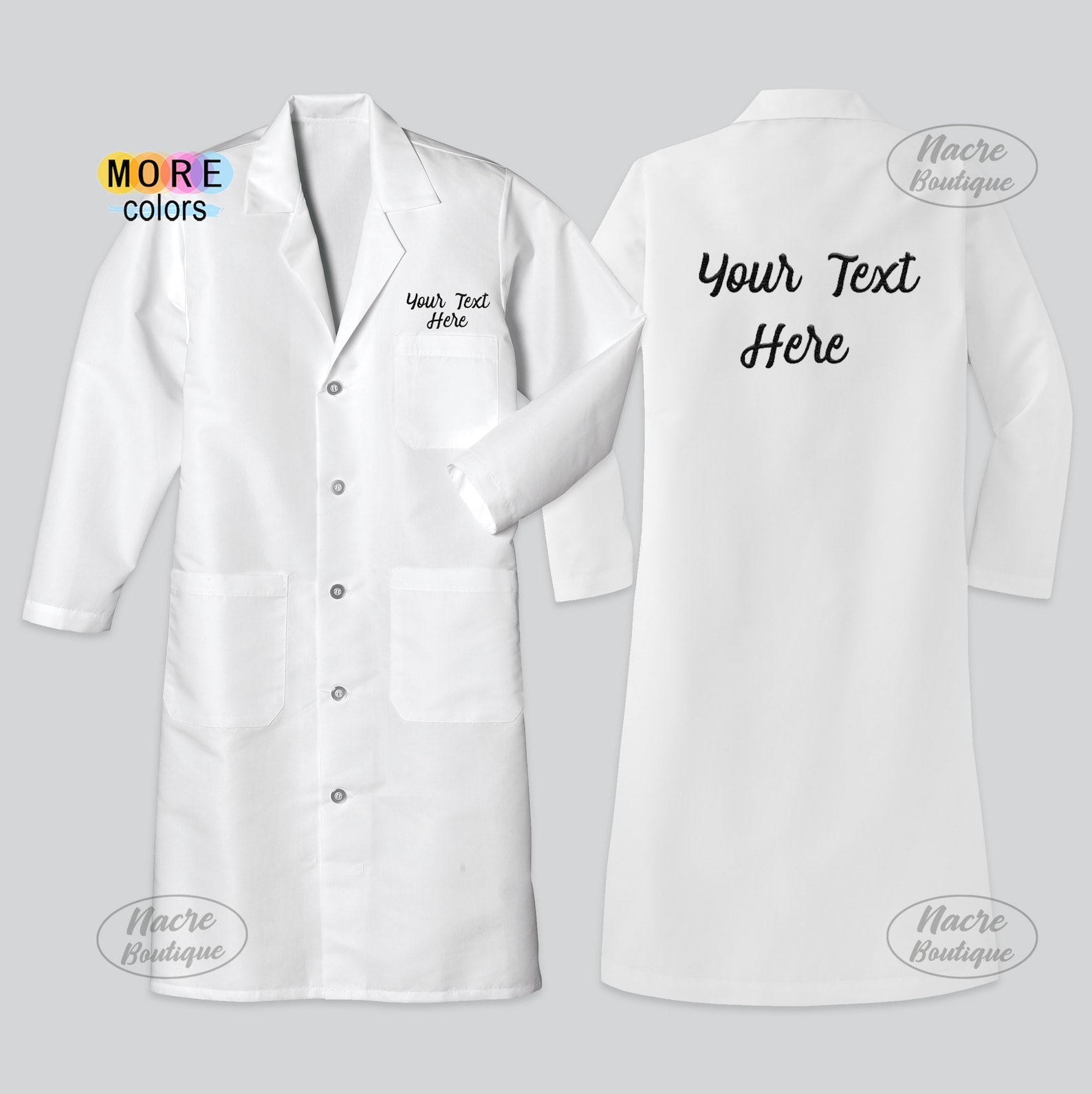 Custom Lab Coat Embroidered Medical Lab Coat Personalized - Etsy