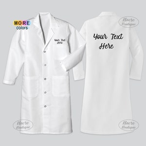 Custom Lab Coat Embroidered Medical Lab Coat Personalized - Etsy