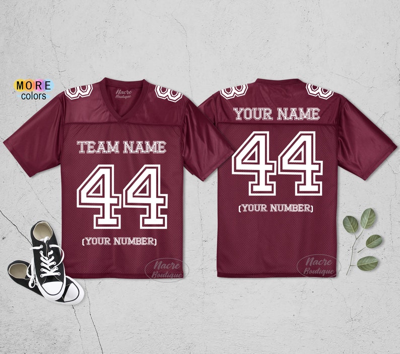 Personalized Football Shirt Custom Team Name Number Shirt - Etsy