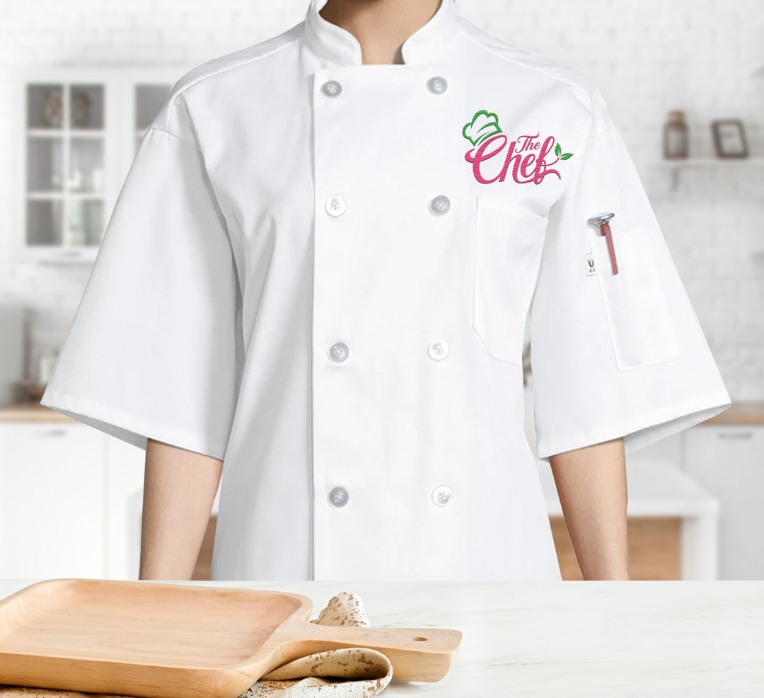 Personalized Chef Coat for Men Women, Custom Embroidery Chef Jacket ...