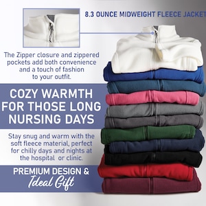 Personalized Embroidered Medical Assistant Jacket, Custom Nurse Fleece ...