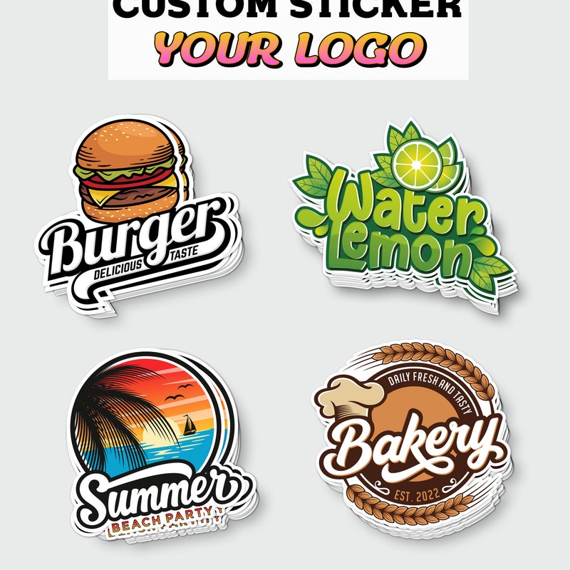 Custom Logo Stickers - Etsy