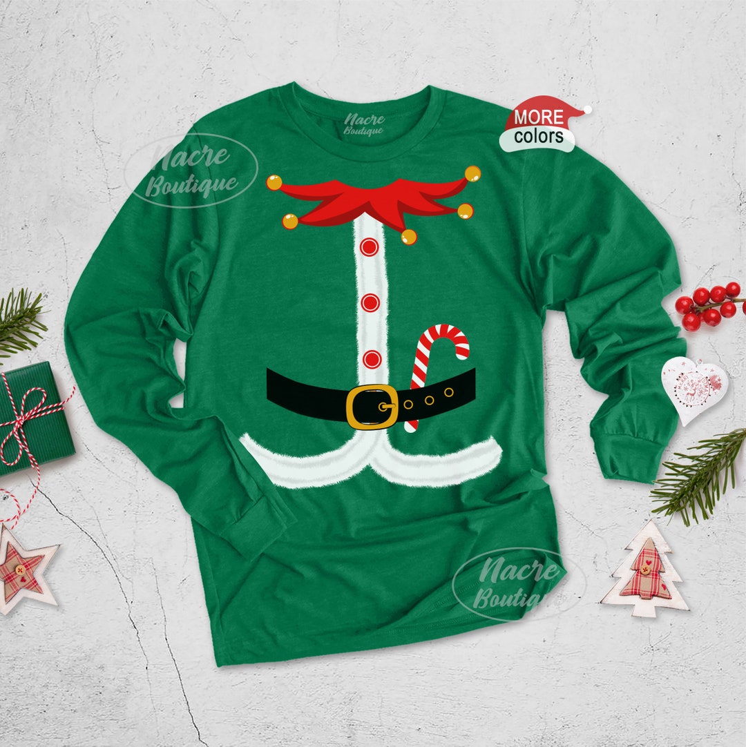 Elf Long Sleeve Shirt, Christmas Shirt, Elf Family Shirt, Elf Costume ...