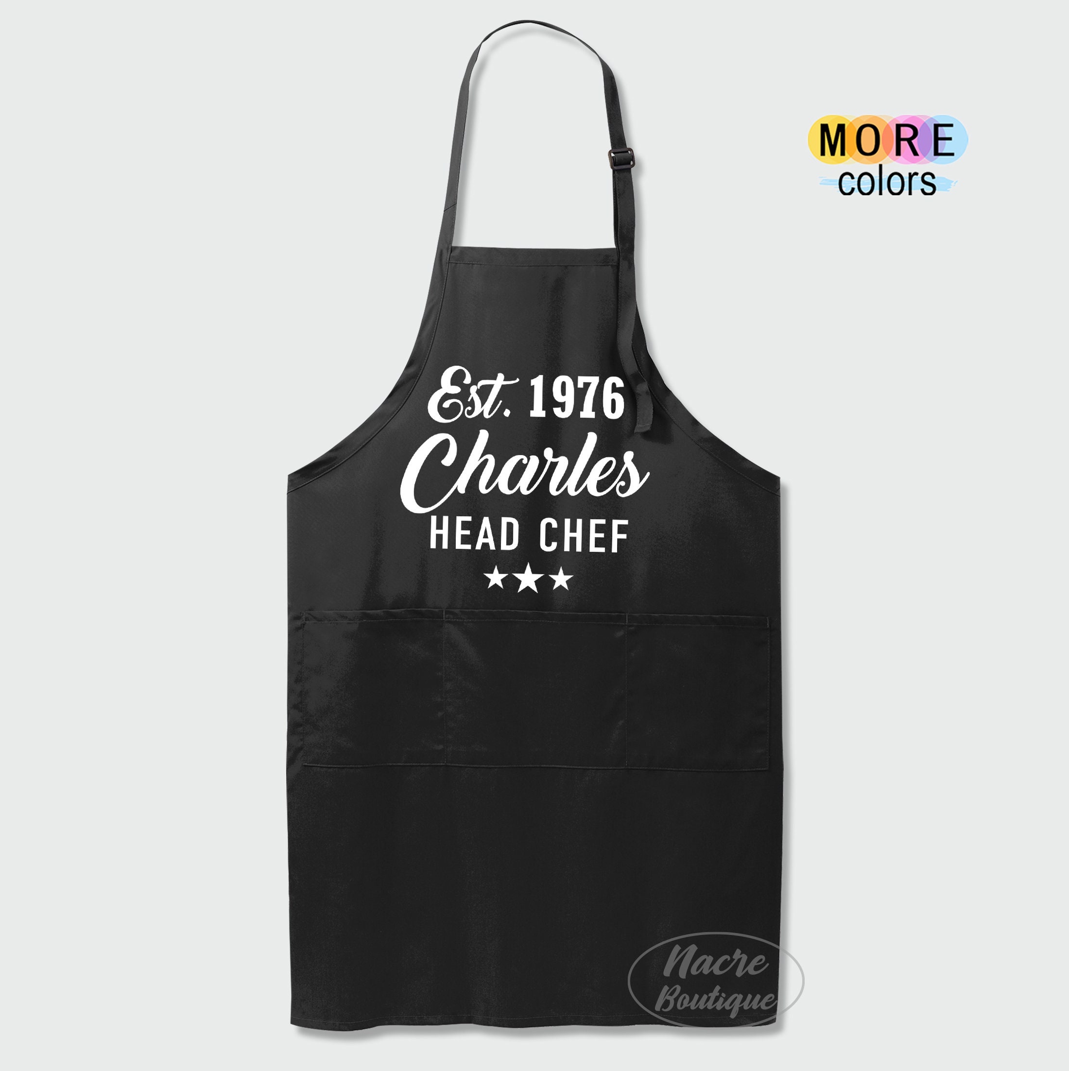 Personalized Head Chef Apron Father's Day Gift Custom - Etsy