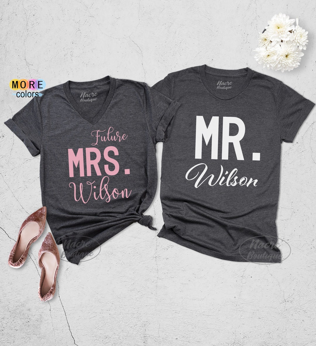 Mr Mrs Shirts, Future Mrs Shirts, Engagement Shirts, Fiance Shirt ...