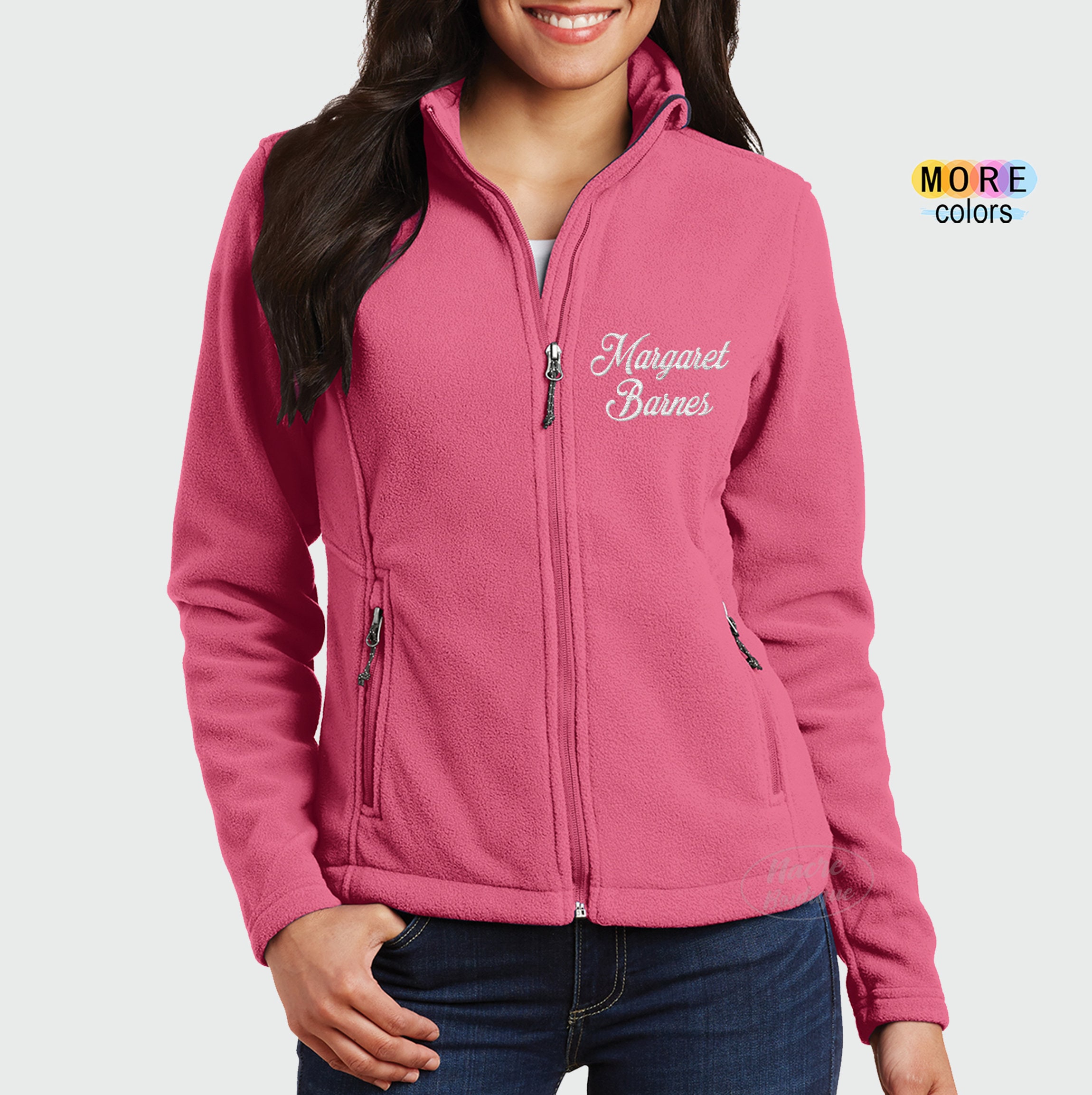 Personalized Ladies Full Zip up Jacket Custom Monogrammed - Etsy