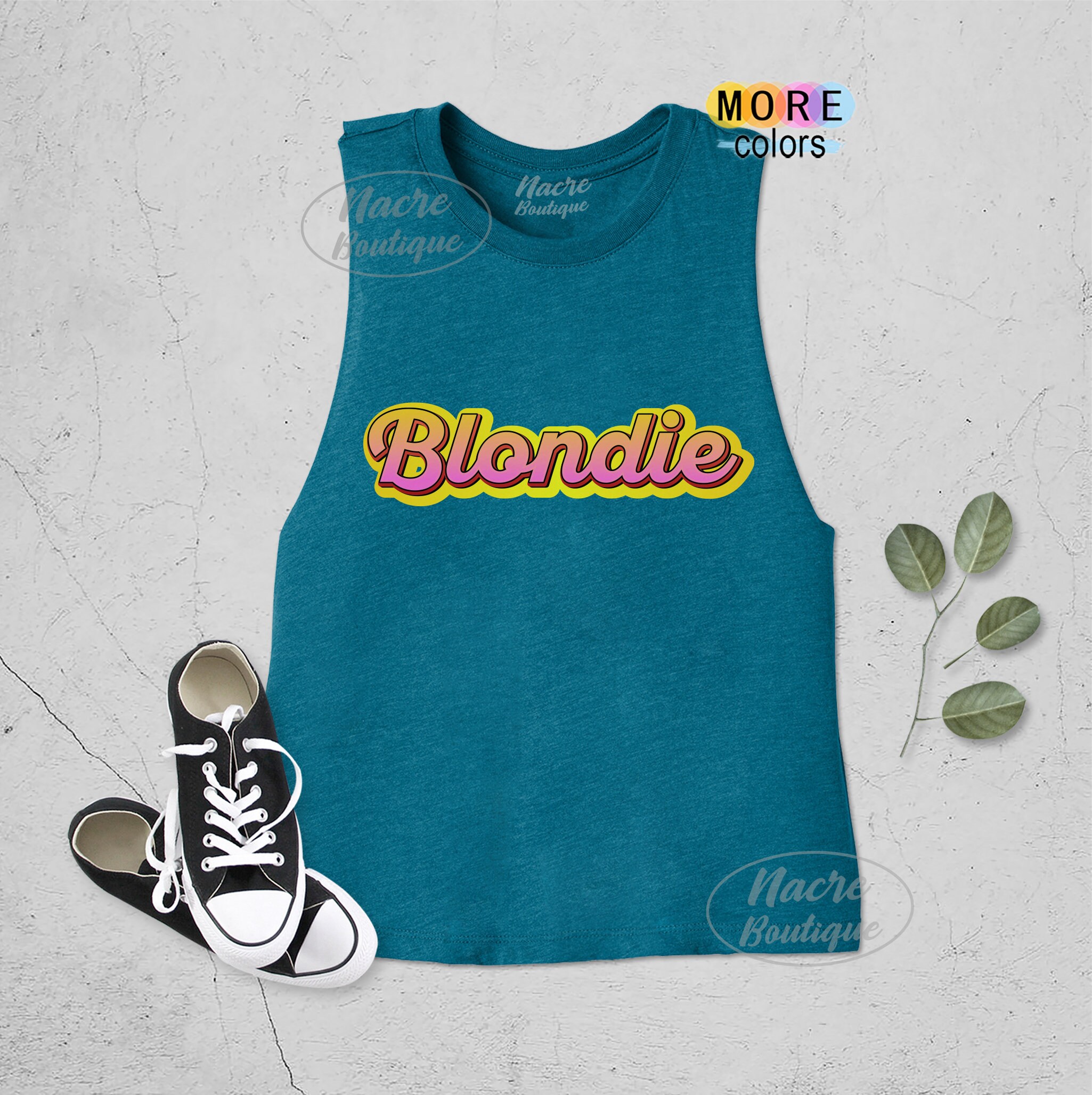 Blondie Tank Top 70s Retro Blondie Racerback Blondie Tanks - Etsy