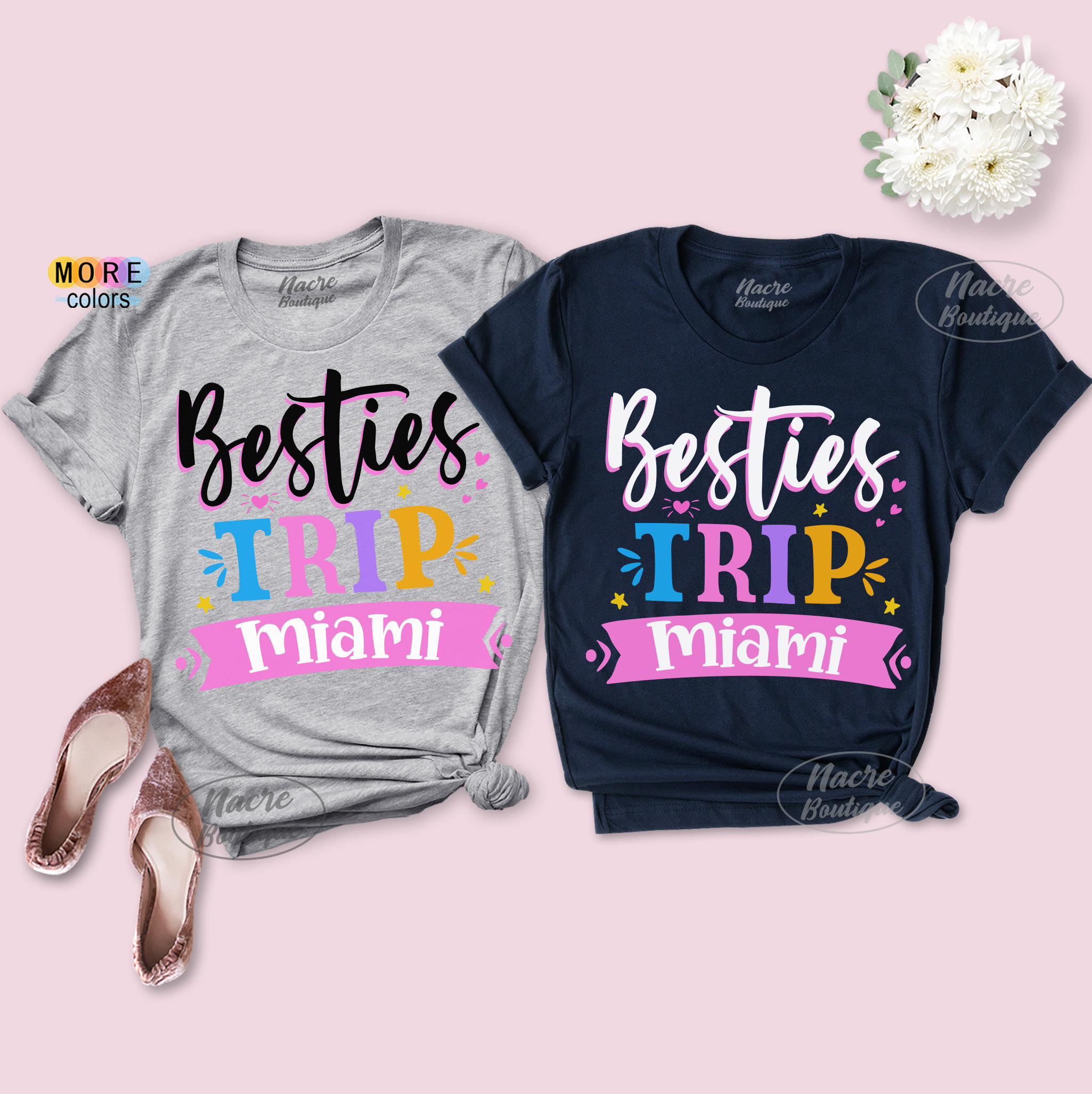 Personalized Besties Trip Shirt Best Friends Vacation Shirt | Etsy
