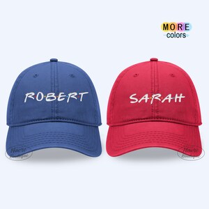 Custom Embroidered Dad Hats, Couples Matching Hats, Custom Friends Caps ...