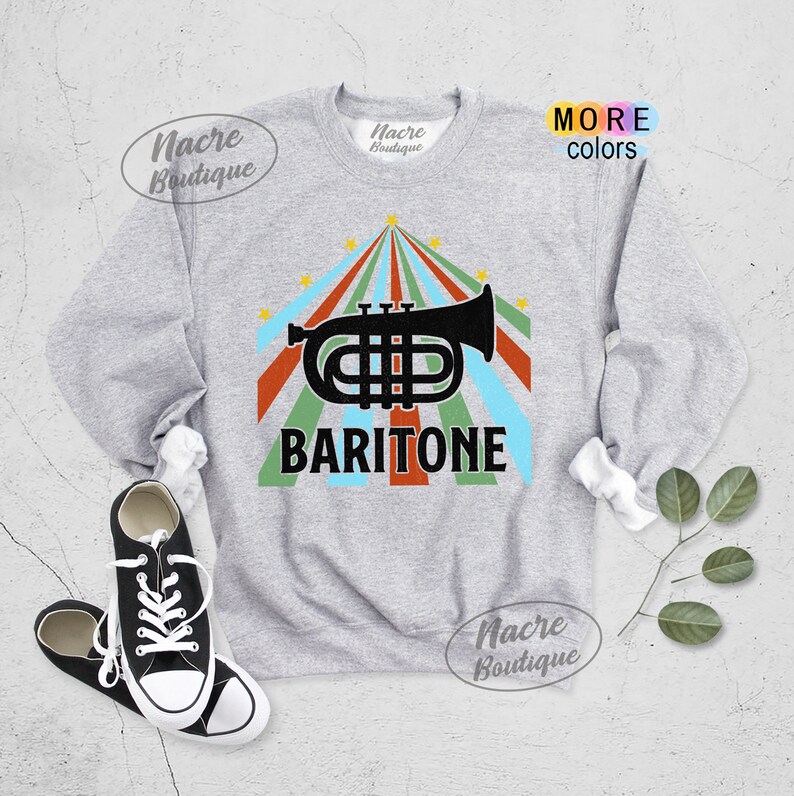 Baritone Shirt Music Sweatshirt Baritone Horn Instrument | Etsy