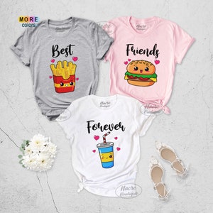 Best Friends Forever Shirt, BFF Shirt, Besties Shirt, Junk Food Shirt ...