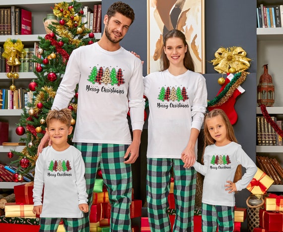 Merry Christmas Family Long Sleeve Matching Family Christmas - Etsy