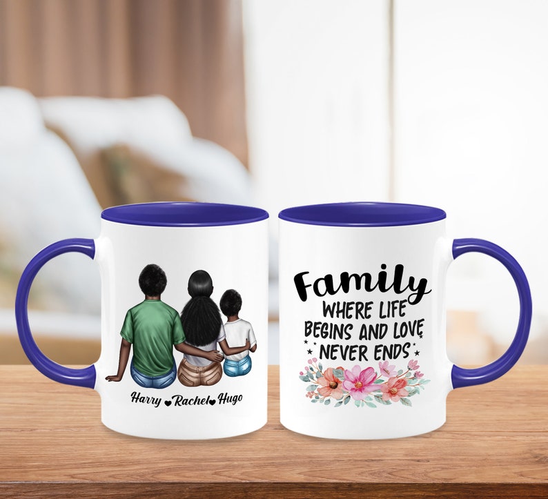 Personalized Family Mug Custom Family Portrait Mug - Etsy