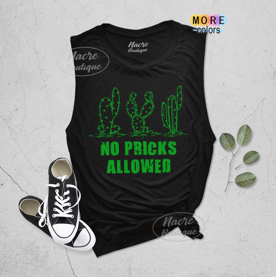 Cactus Tank Top No Pricks Allowed Western Tank Can't - Etsy