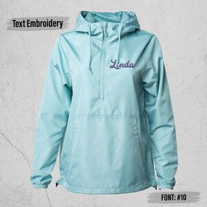 Custom Monogram Quarter Zip Pullover Jacket, Personalized Half Zip ...