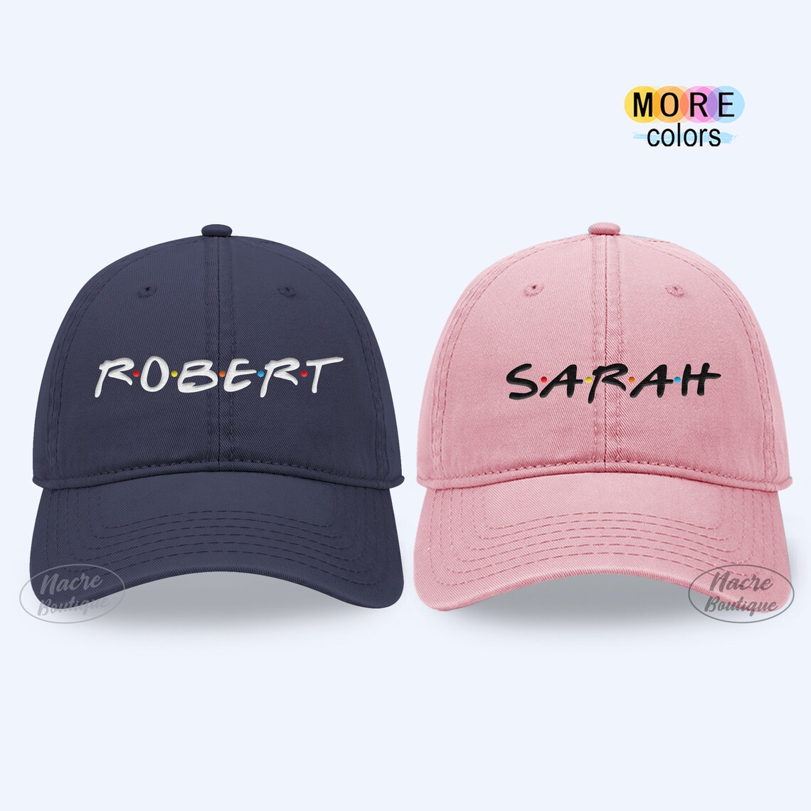 Custom Embroidered Dad Hats, Couples Matching Hats, Custom Friends Caps ...