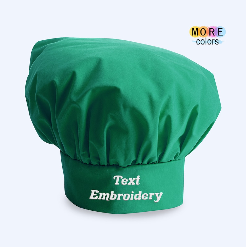 Personalized Embroidered Chef Hat, Custom Chef Hat, Adjustable Back ...