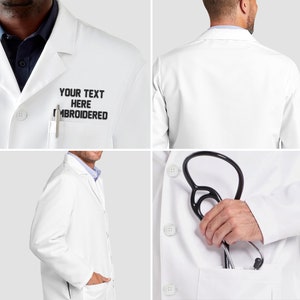 Custom Lab Coat, Embroidered Medical Lab Coat, Personalized Lab Coat ...