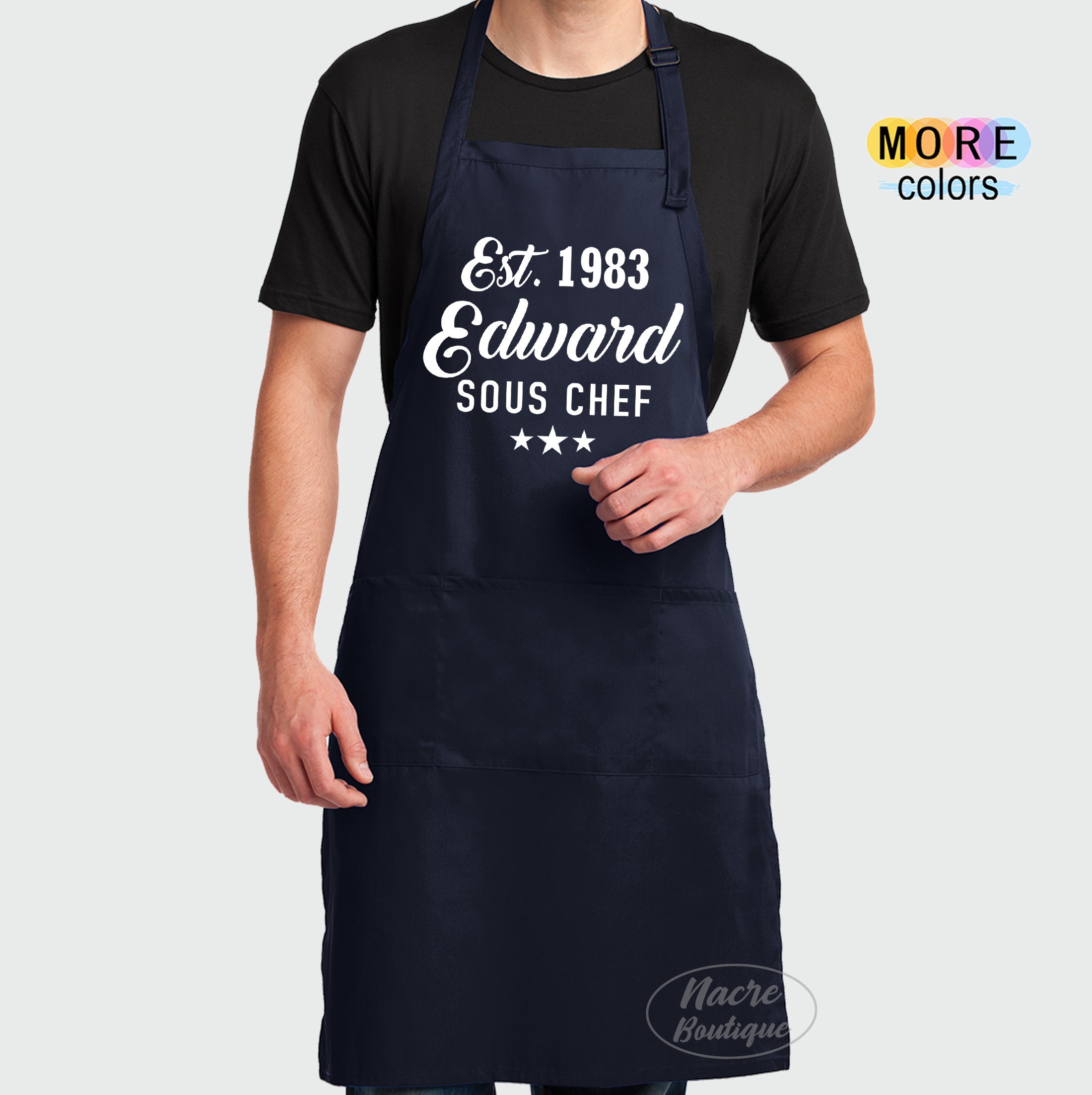 Personalized Head Chef Apron Father's Day Gift Custom - Etsy