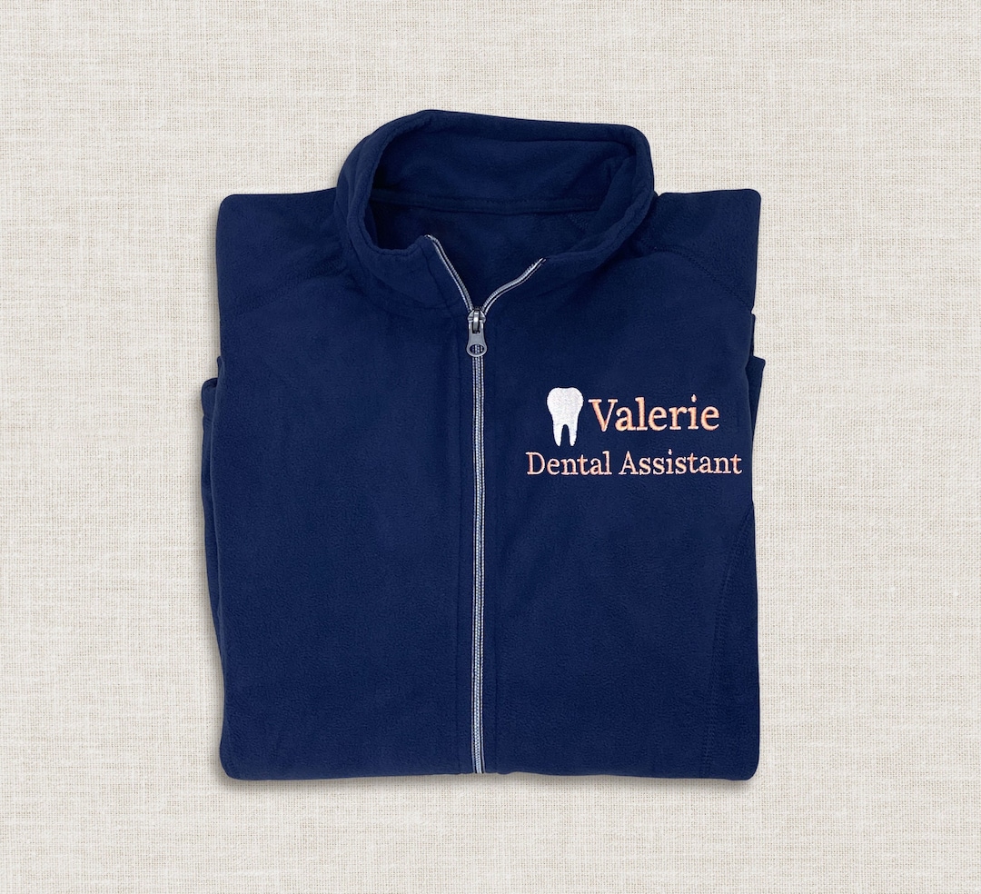 Custom Embroidered Dental Assistant Jacket, Personalized Dental ...
