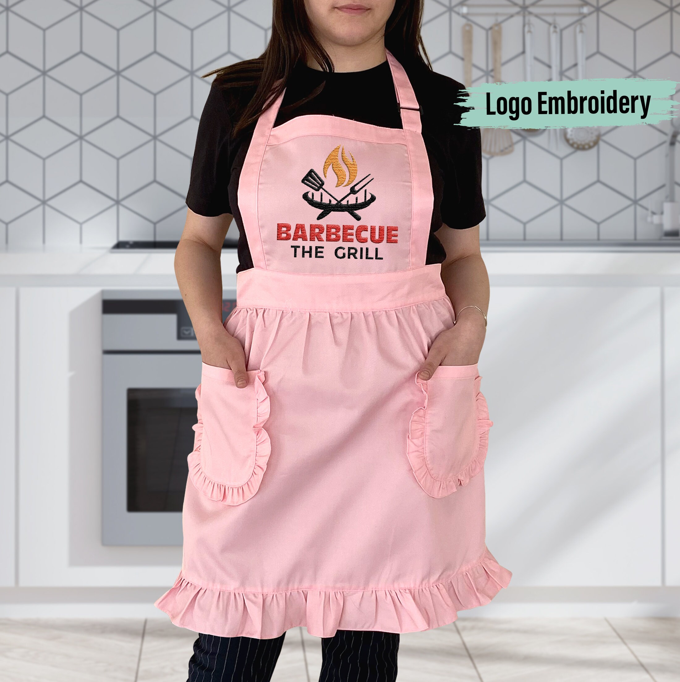 Ruffled Aprons For Women