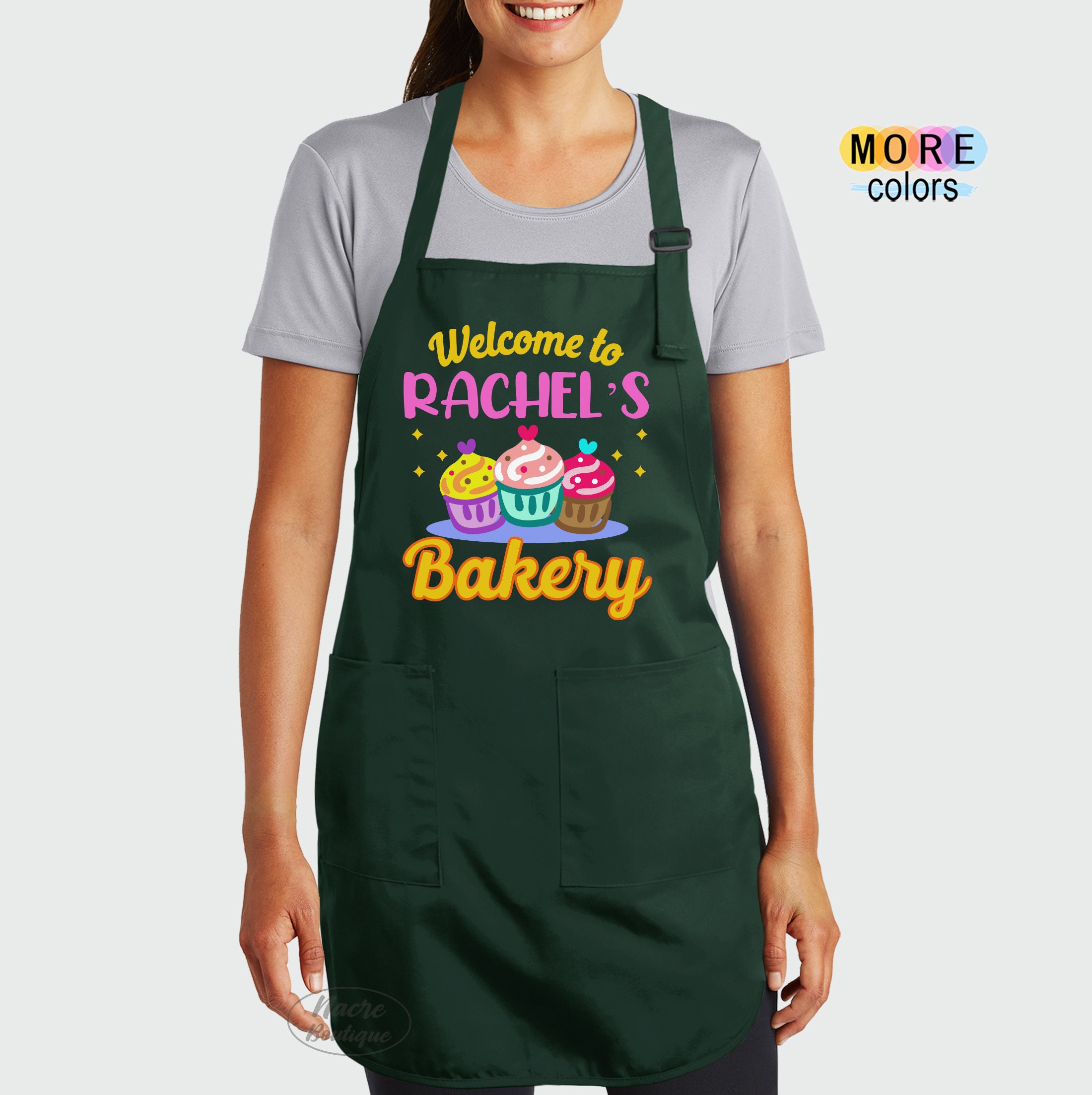 Welcome to My Bakery Apron Custom Bakery Apron Kitchen - Etsy