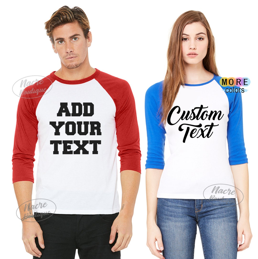 Custom Raglan Shirt, Custom Shirt, Personalized Raglan Shirts, Custom ...
