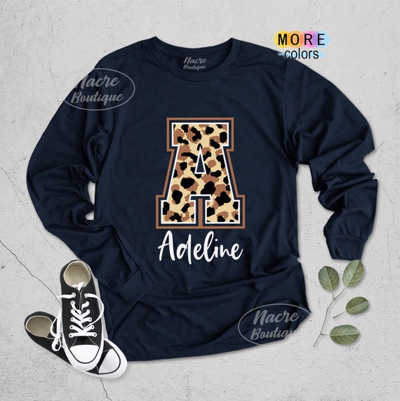 Custom Name Long Sleeve Shirt Personalized Monogram T Shirt | Etsy